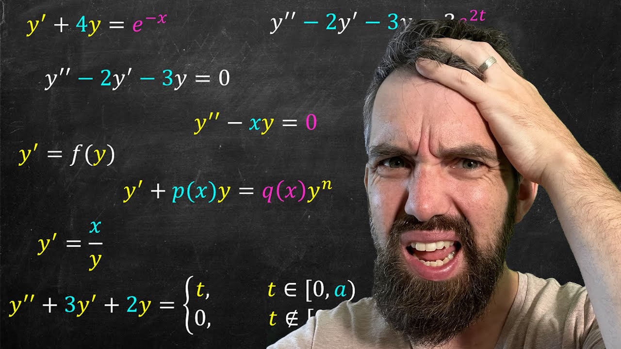 Solving 8 Differential Equations Using 8 Methods Youtube