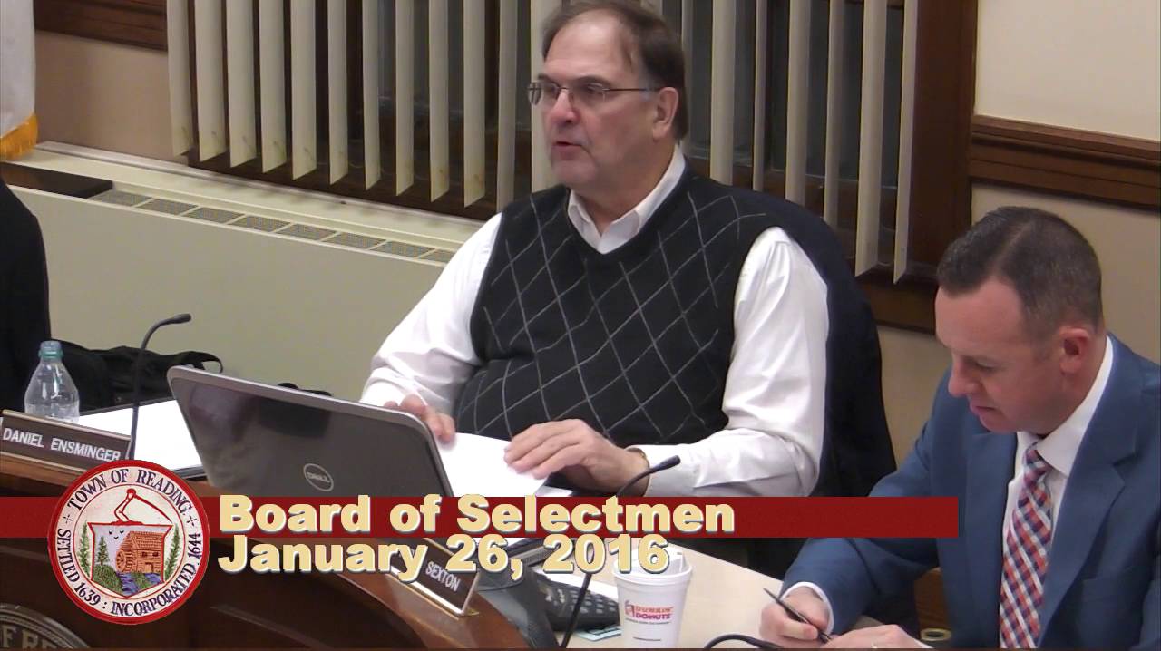 Board Of Selectmen 01 26 2016 Youtube