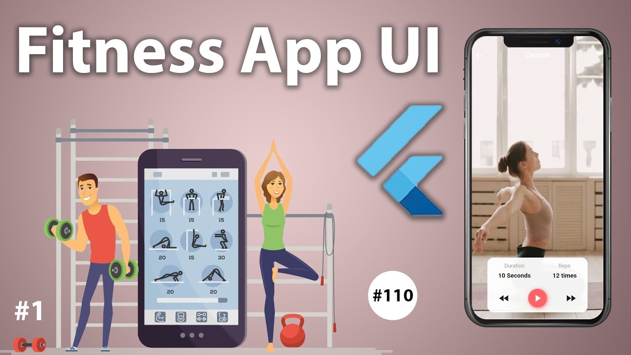 Flutter Tutorial 1 2 Fitness App Ui For Beginners Youtube