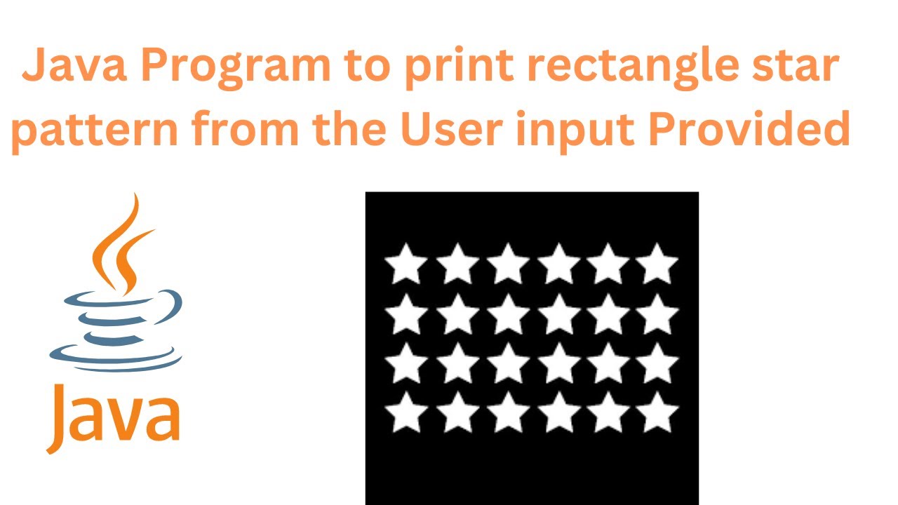 Java Program To Print Rectangle Star Pattern Youtube