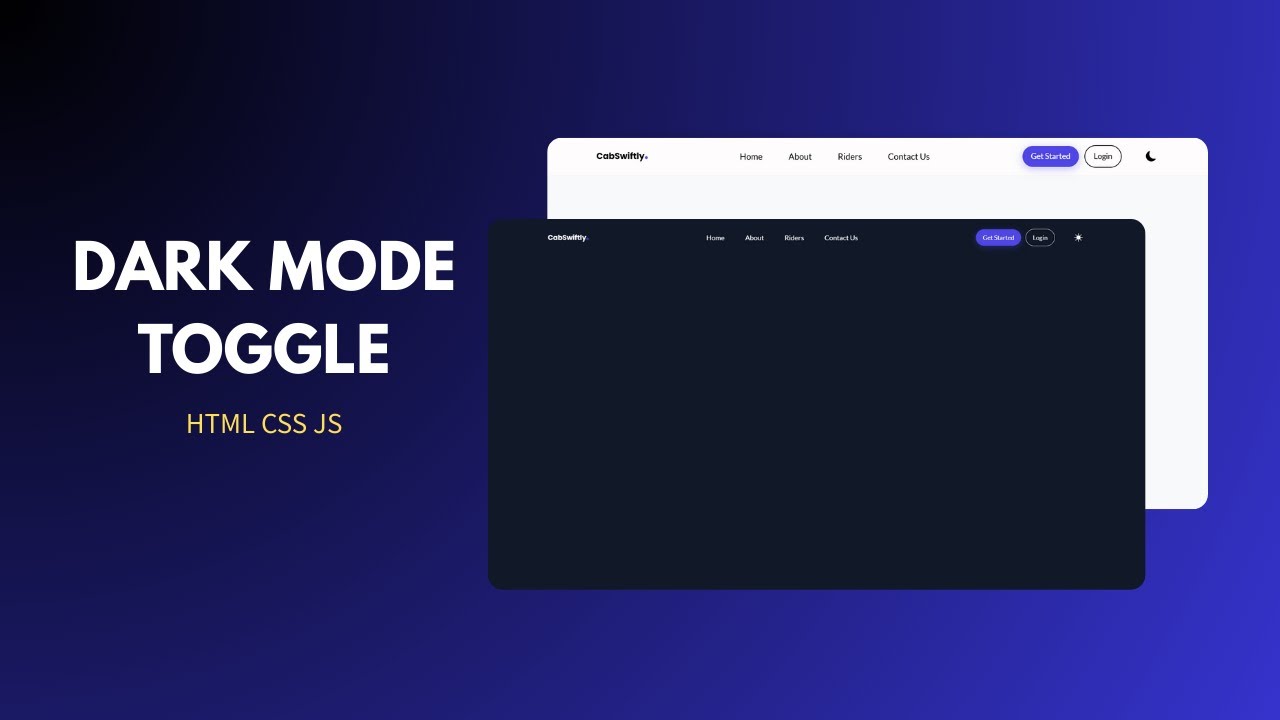 Build A Dark Mode Toggle In Minutes With Html Css Javascript Youtube