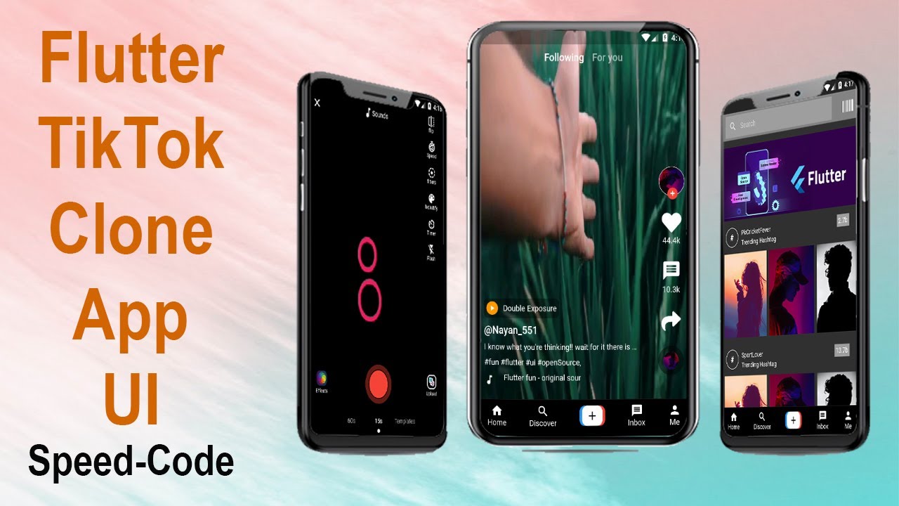 Flutter Building Tiktok S Clone App Ui Speed Code Youtube