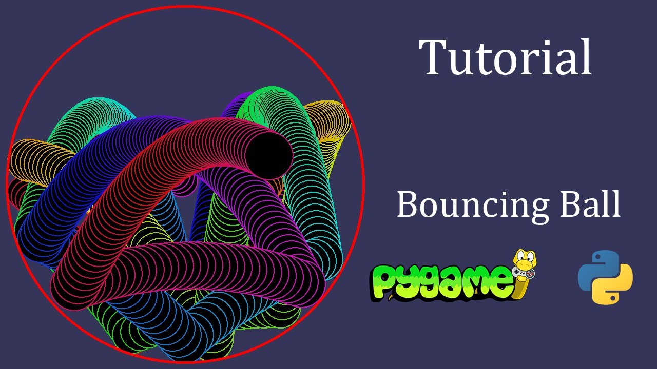 Bouncing Ball Inside A Circle Tutorial Python Pygame Youtube
