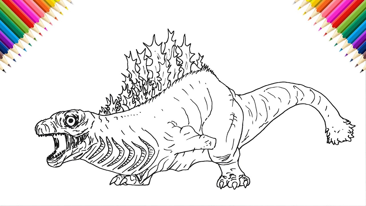 How To Draw Shin Godzilla Second Form Step By Step Youtube