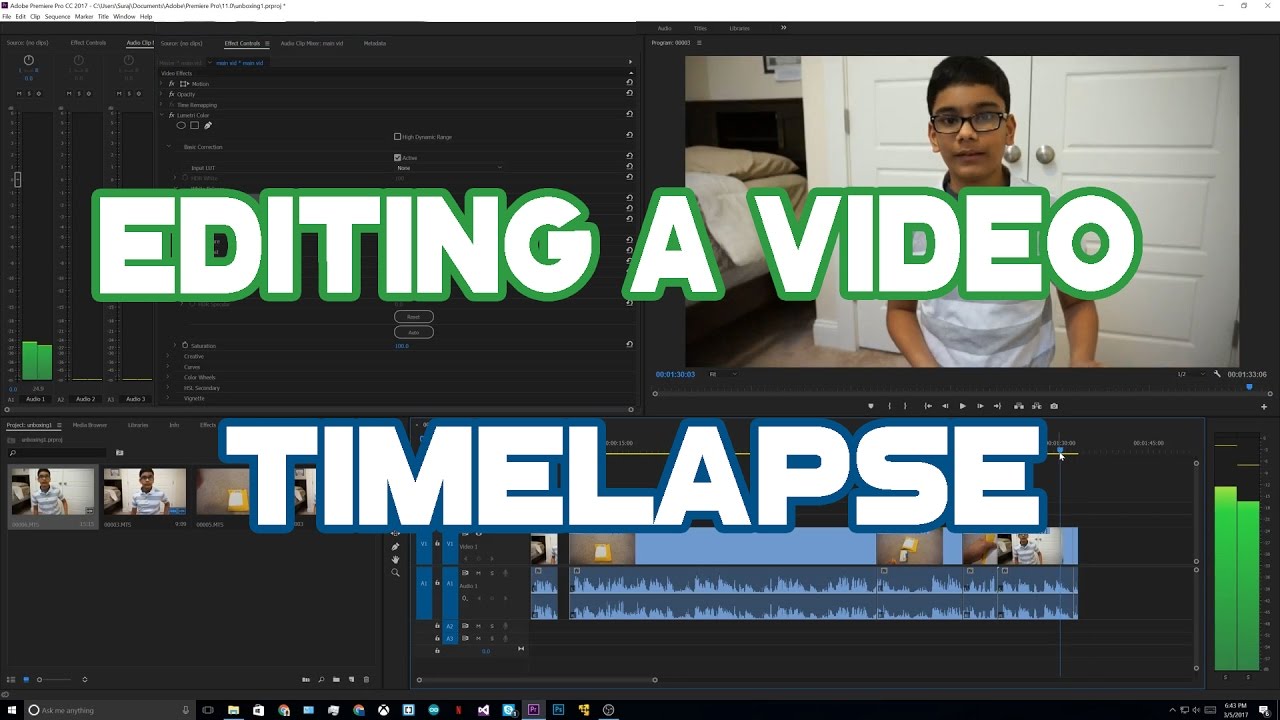 Editing A Video Timelapse Youtube