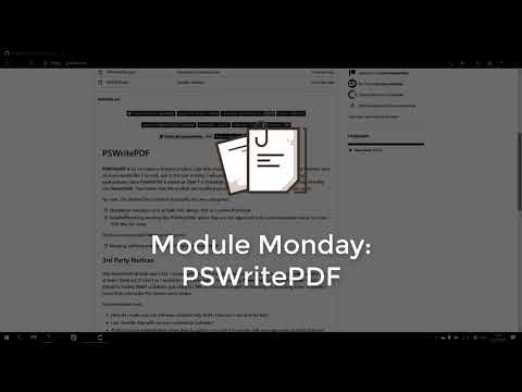 Module Monday Pswritepdf Youtube