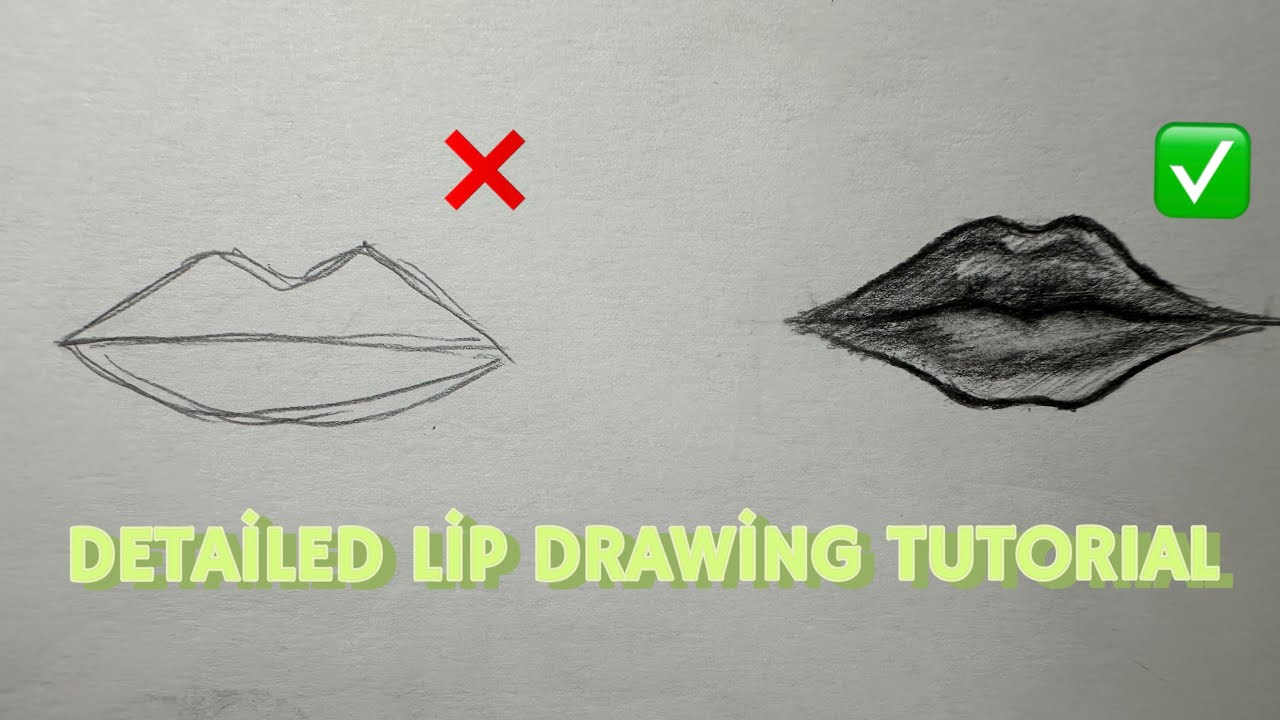 Detailed Lip Drawing Tutorials Ayrд Ntд Lд Dudak г Izimi рџћё Youtube