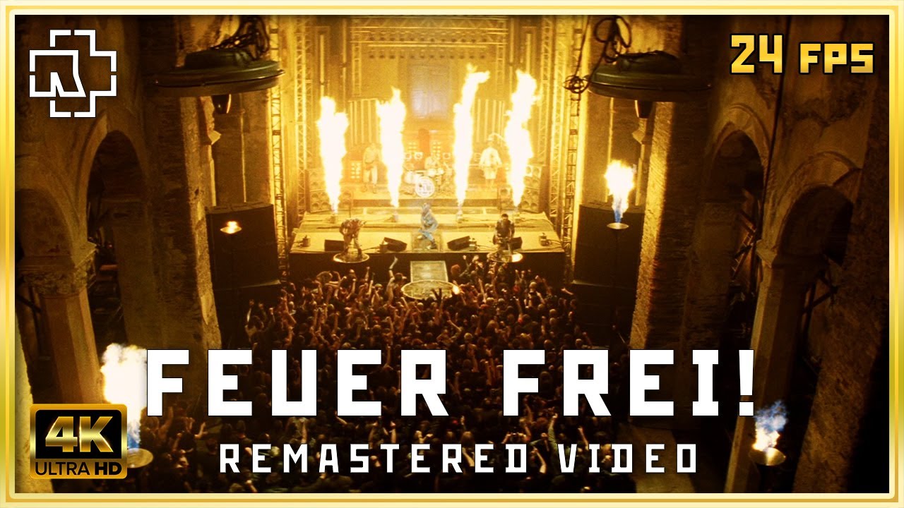 Rammstein Feuer Frei 4k Remastered Music Video With Subtitles Youtube