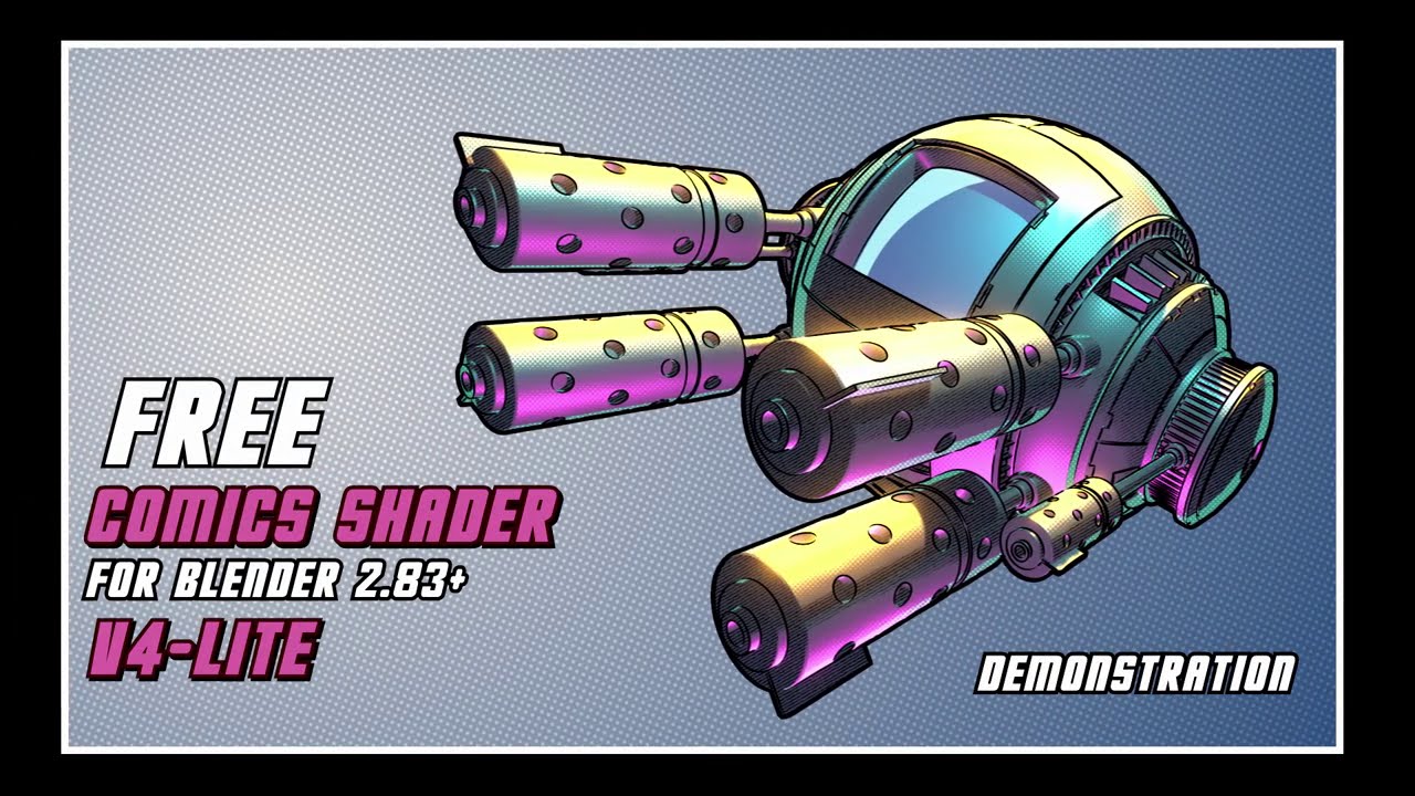 Comics Shader Lite V4 0 For Blender 2 83 Youtube