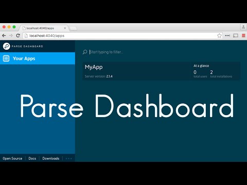 Parse Dashboard Tutorial Parseplatform Parse Dashboard Youtube