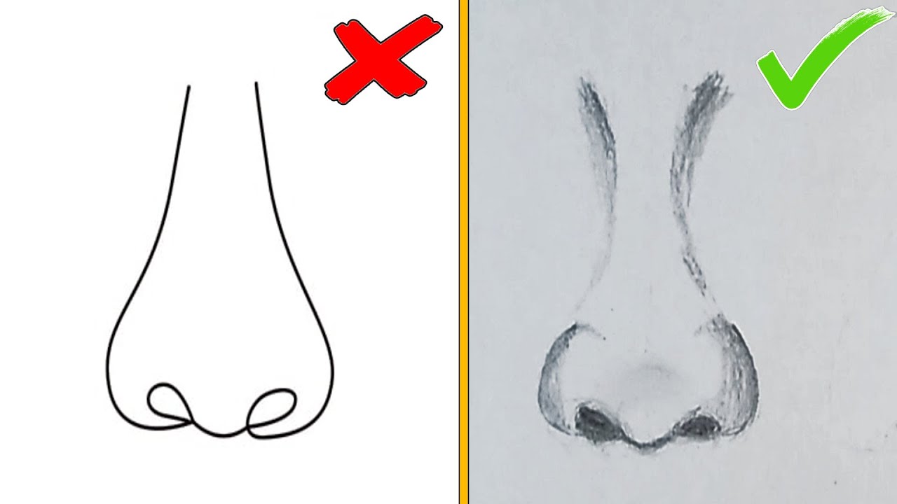 How To Draw Simple Nose