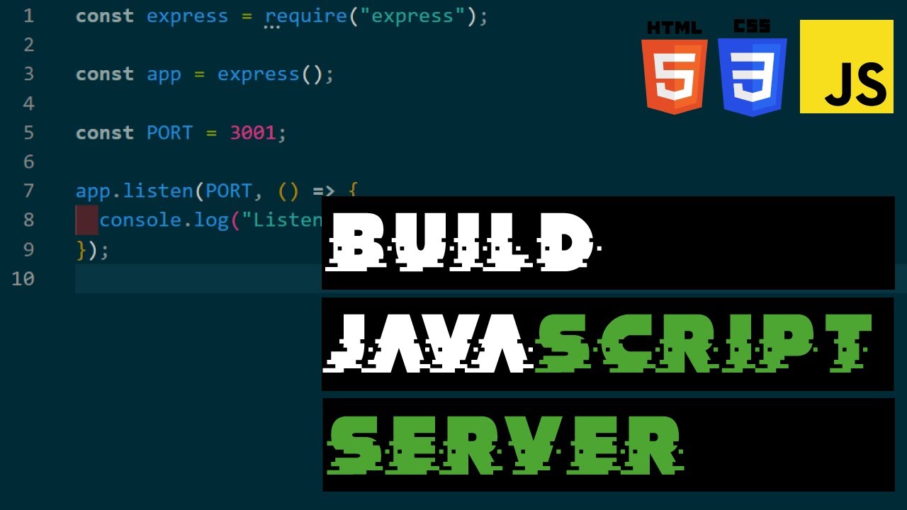How To Run Javascript Locally By Building A Server Intro To