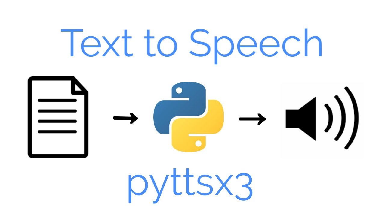 Pyttsx3 Module Text To Speech In Python Youtube