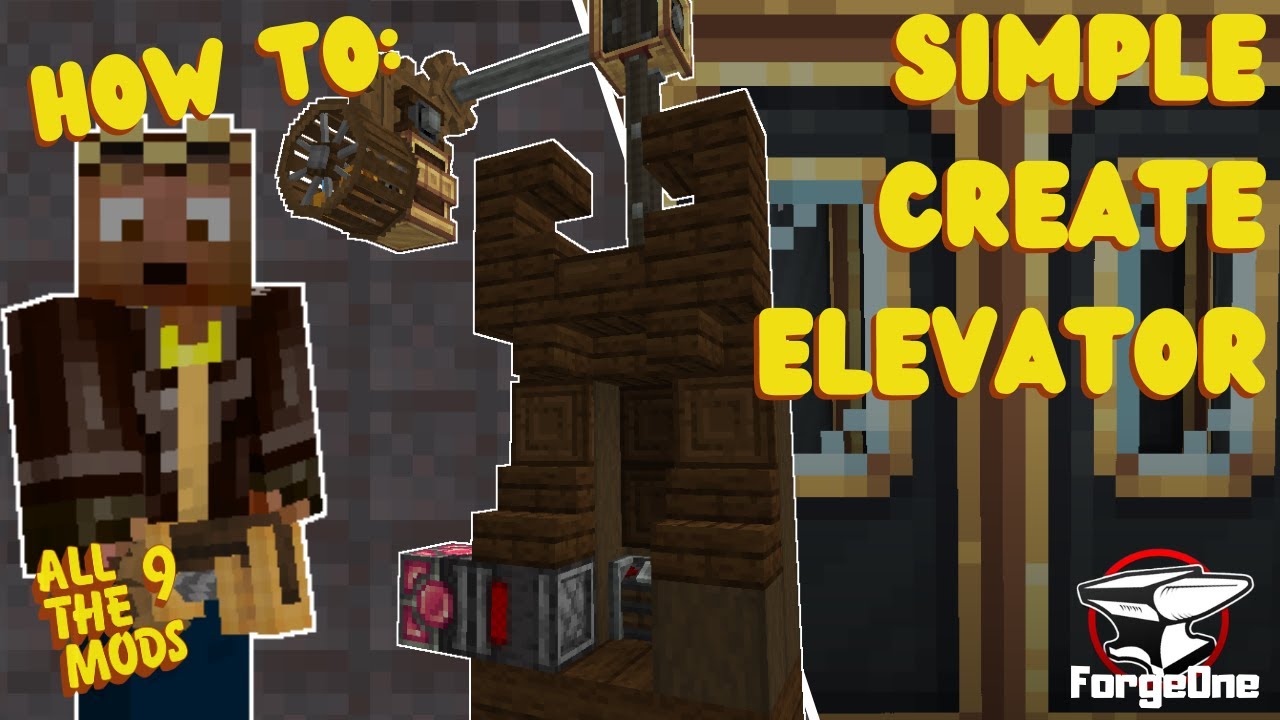 Create Elevator All The Mods 9 Youtube