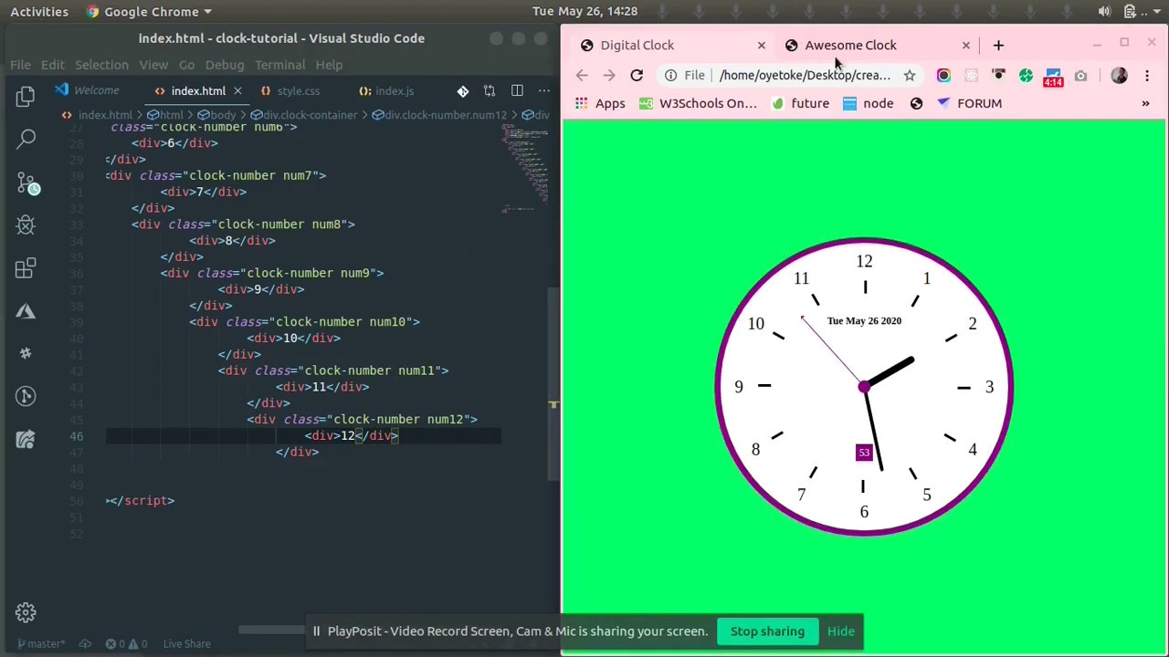 How To Create Analog Clock In Html At Sophia Hoff Blog