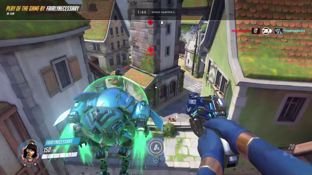 Overwatch Dva Ult Quad Kill Youtube