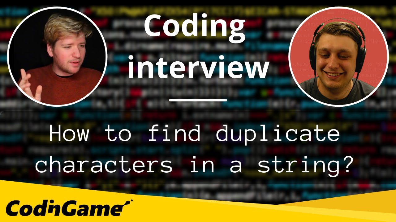 Coding Interview Training 1 String Processing Youtube