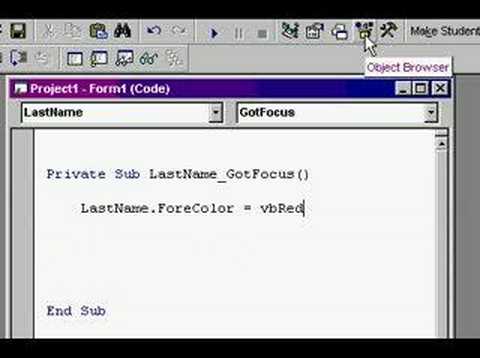 Visual Basic Tutorial Events Properties Youtube