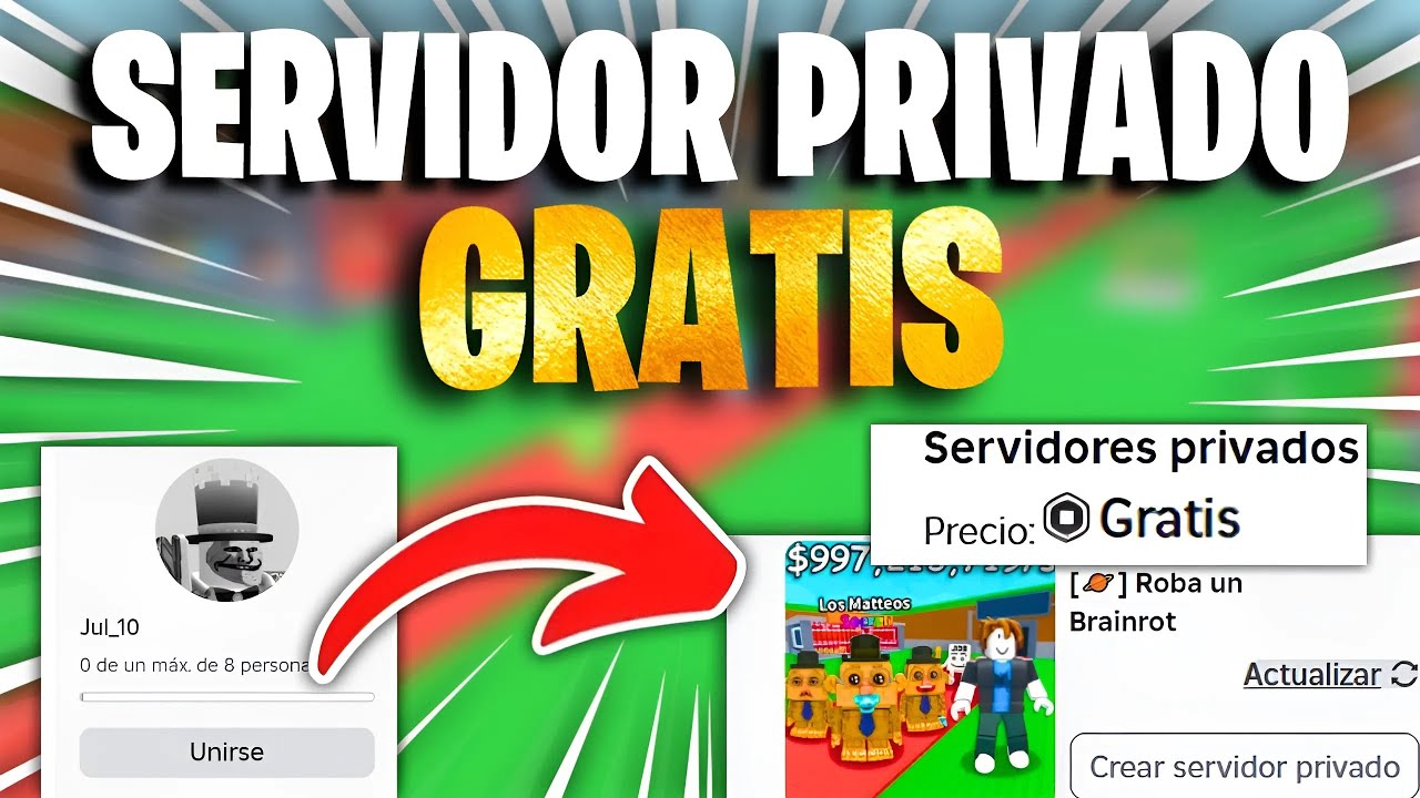 Cómo Conseguir Un Servidor Privado De Steal A Brainrot Gratis En