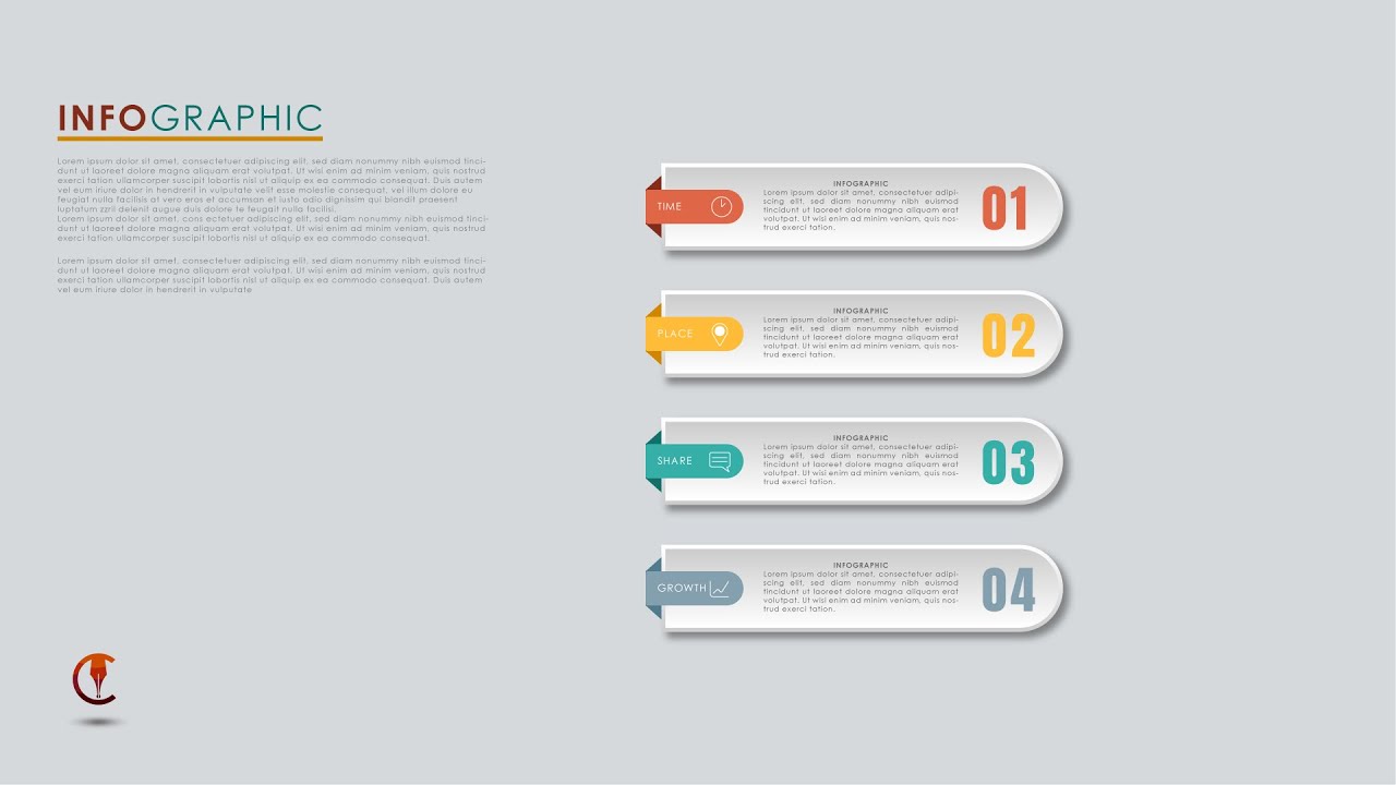 Graphics Design Infographic Illustrator Tutorials Design 08 Youtube