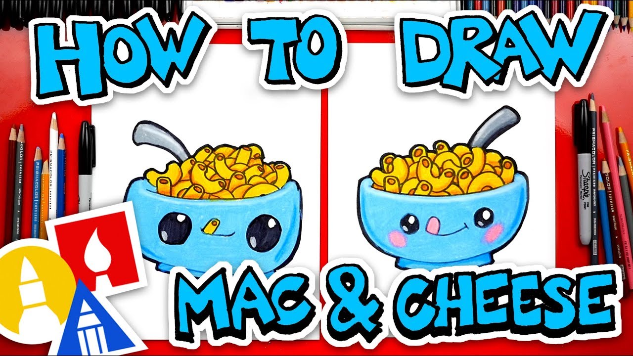 How To Draw Cute Mac And Cheese