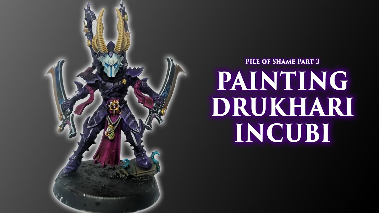 5 Things I Ve Learnt Whilst Painting Drukhari Incubi Youtube