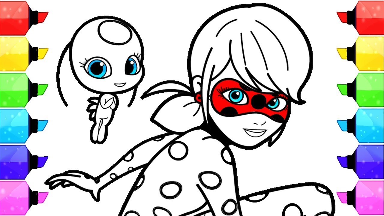 Miraculous Ladybug Coloring Pages How To Draw And Color Ladybug And