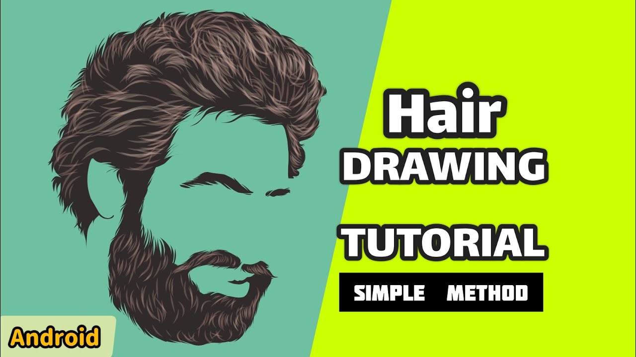 Infinite Design Tutorial How To Draw Hair Simple Method Youtube