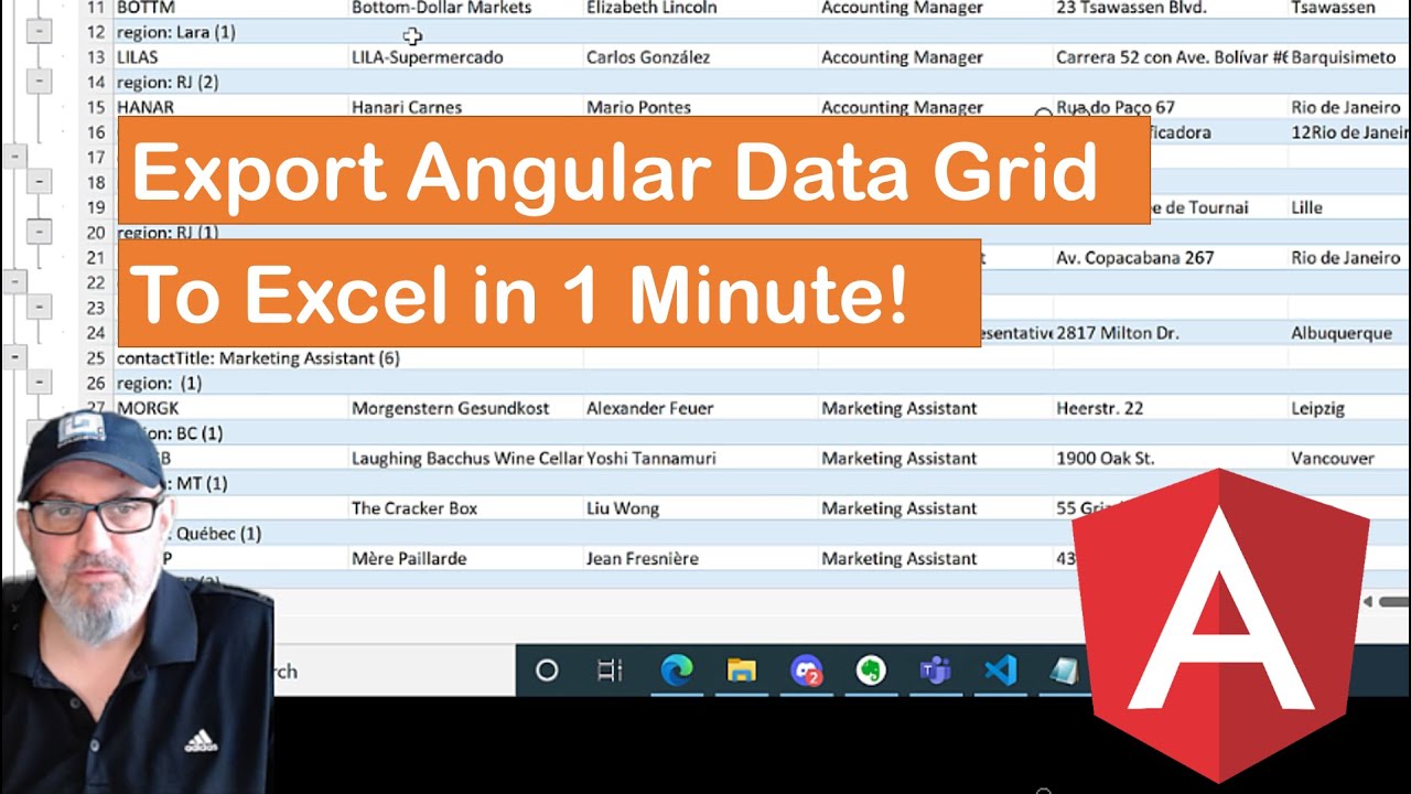 Angular Material Table Grid Export To Excel In 1 Minute Youtube