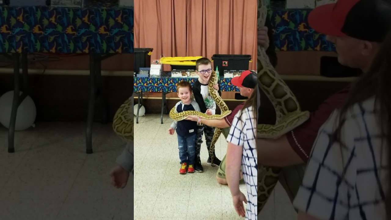 Python At Birthday Party Youtube