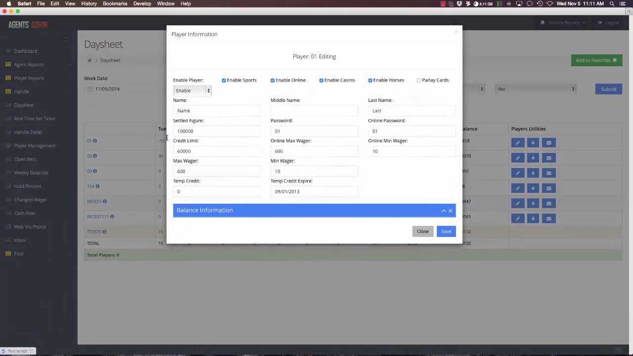Bookie Software The Daysheet Report Youtube