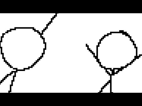 Two Stick Figures Say Hello To Each Other Stick Figure Animations