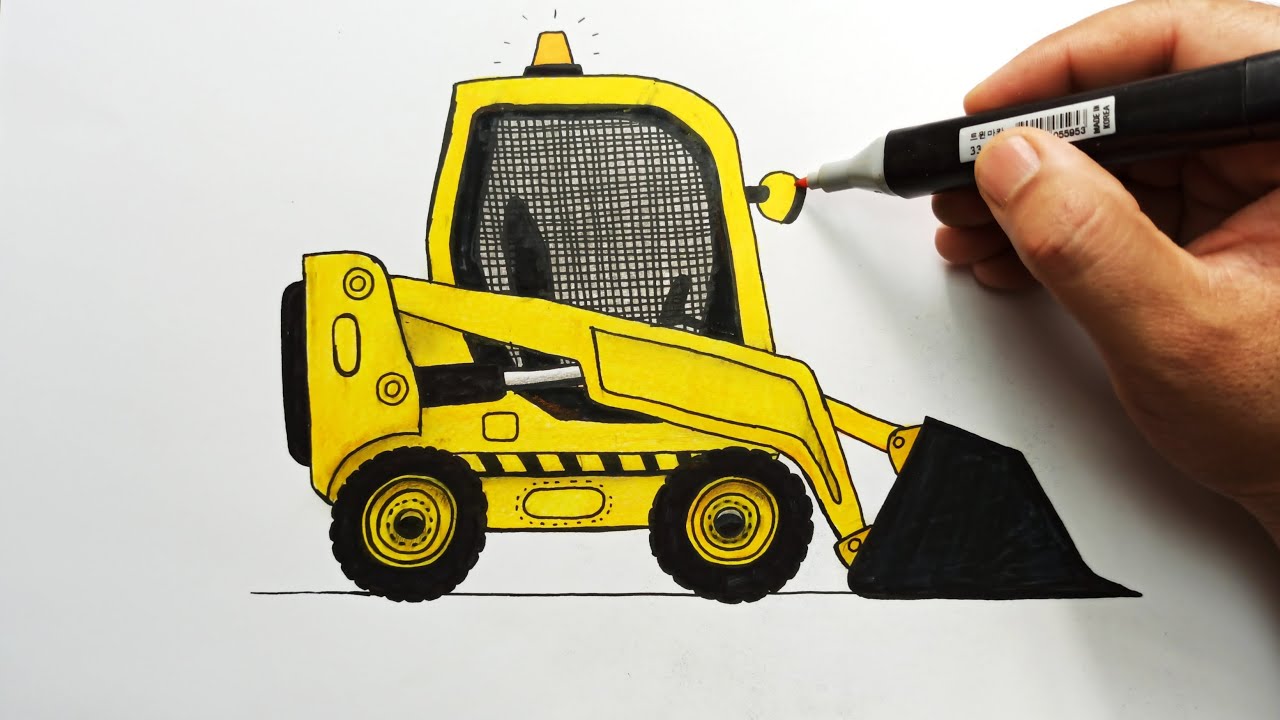 How To Draw A Bobcat Tractor