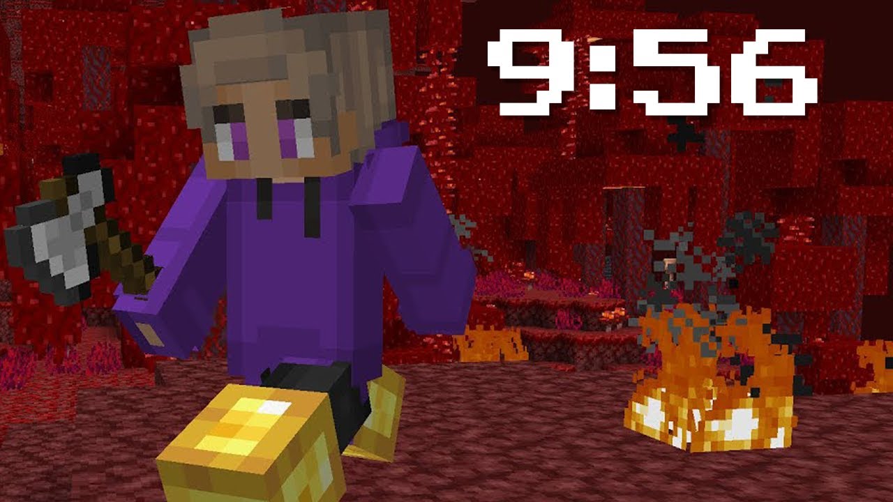 Beating Minecraft In Under 10 Minutes New Pb Youtube