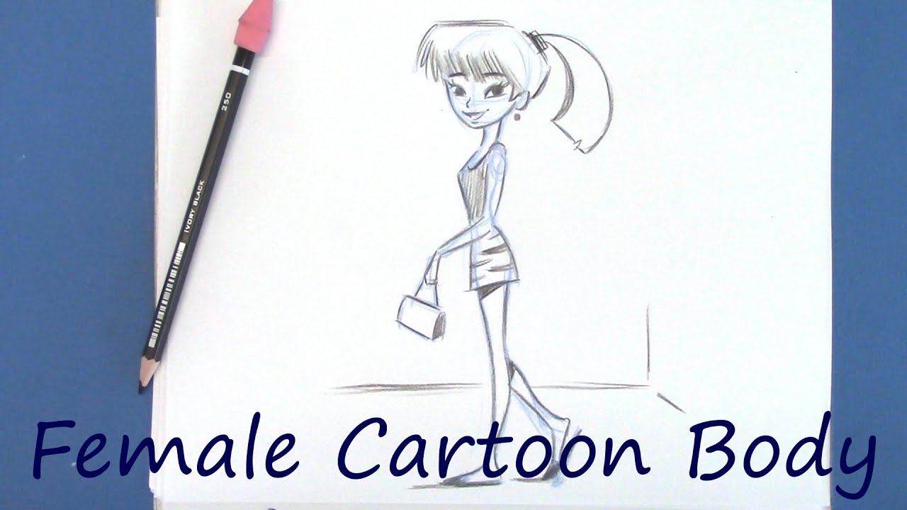 How To Draw Female Body Cartoon
