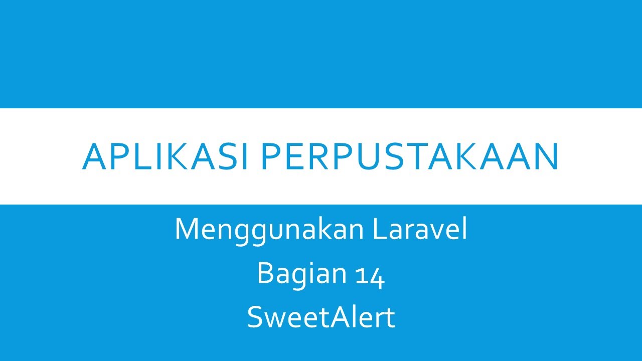 14 Sweetalert Youtube