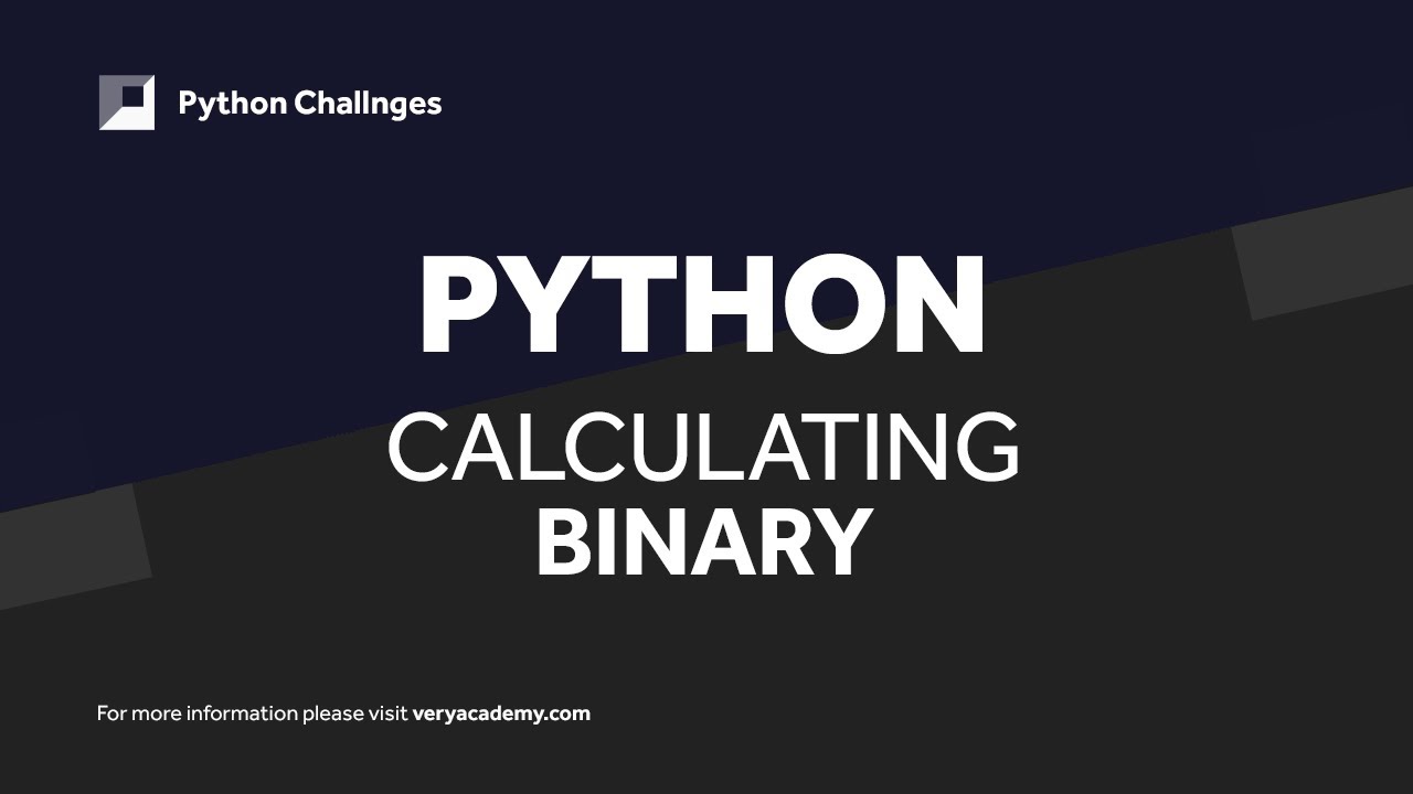 Python Challenge Binary Numbers Youtube
