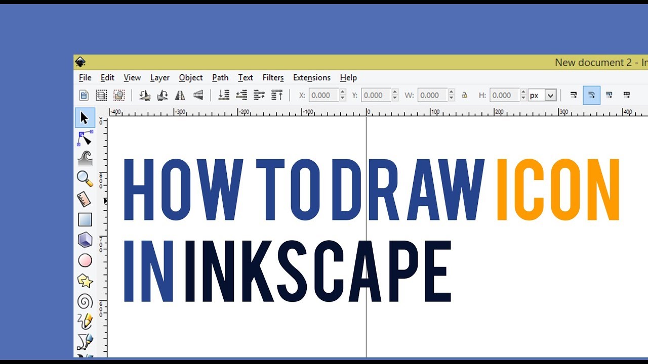 How To Draw A Creating Vector Icons Home Flat Icon Inkscape Tutorial