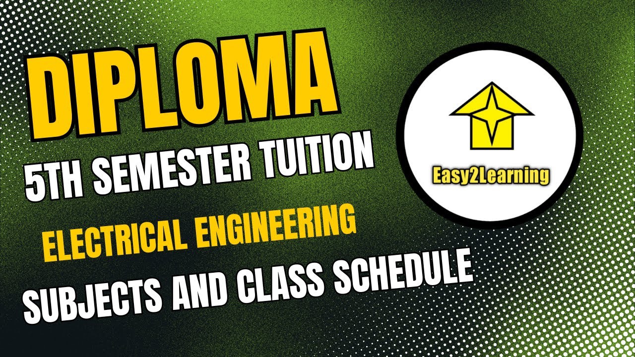 Diploma 5th Sem Ee Tuition Class Schedule And Subjects By