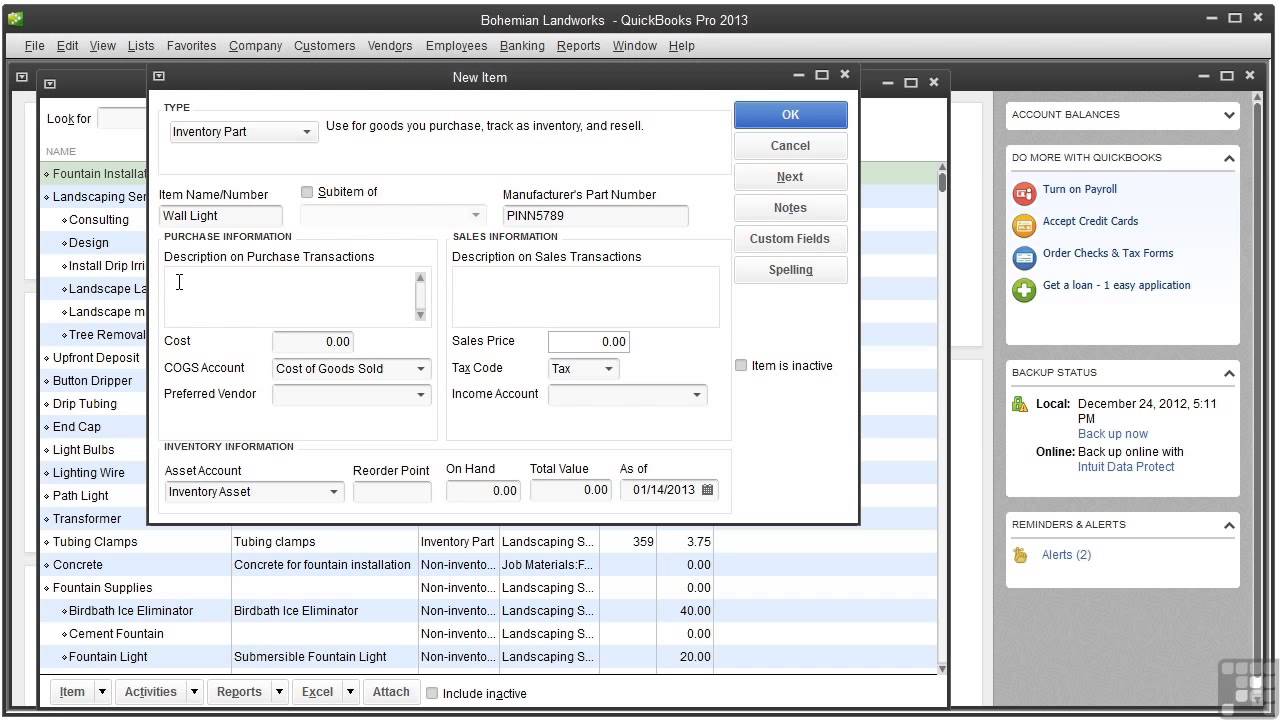 Quickbooks 2013 Installation Quickbooks 2013 Tutorial Adding