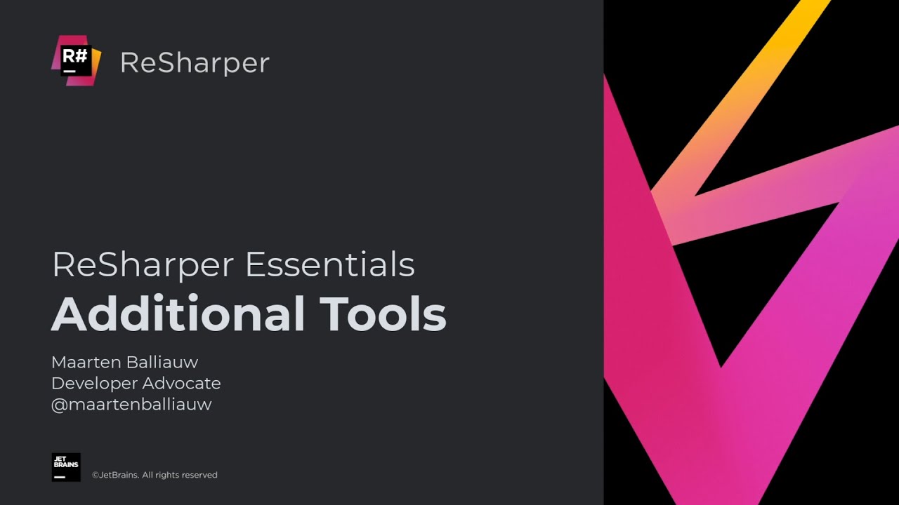 Additional Tools Resharper Essentials Youtube