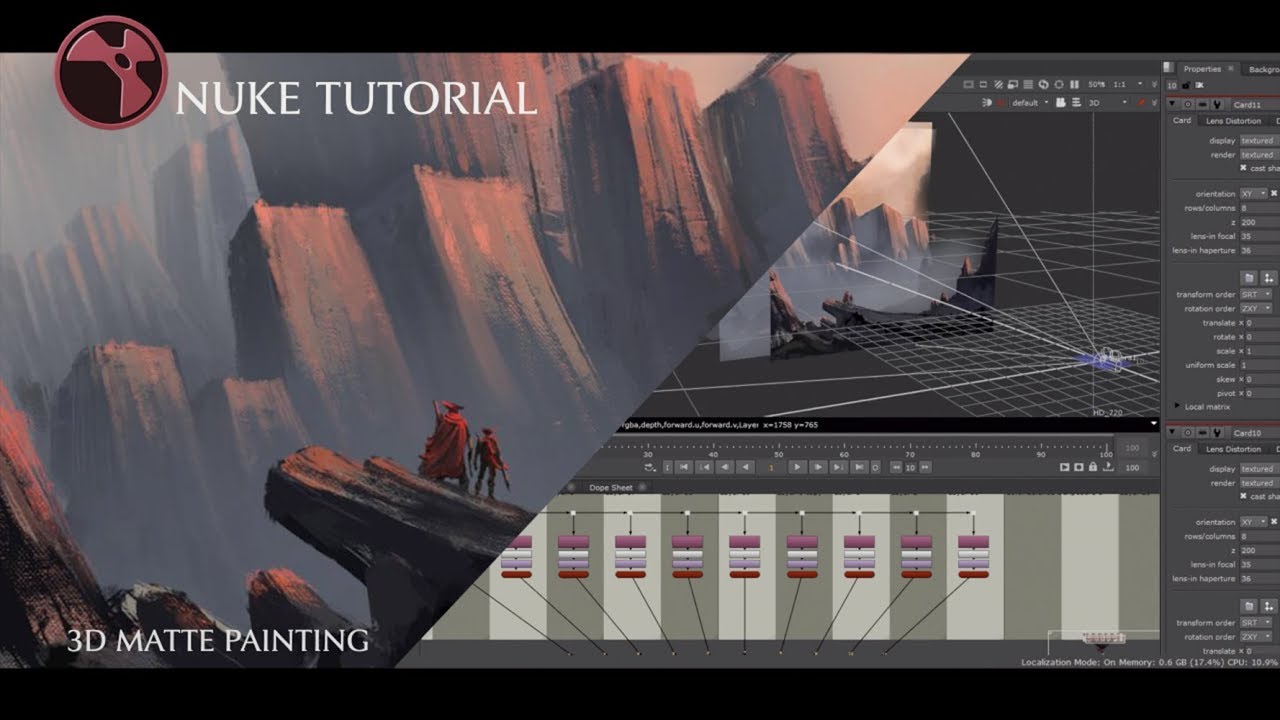 Nuke Tutorial Nuke Matte Painting Tutorial Camera Projection Youtube