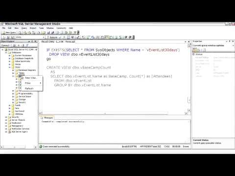 Sql Server Nesting Views Youtube