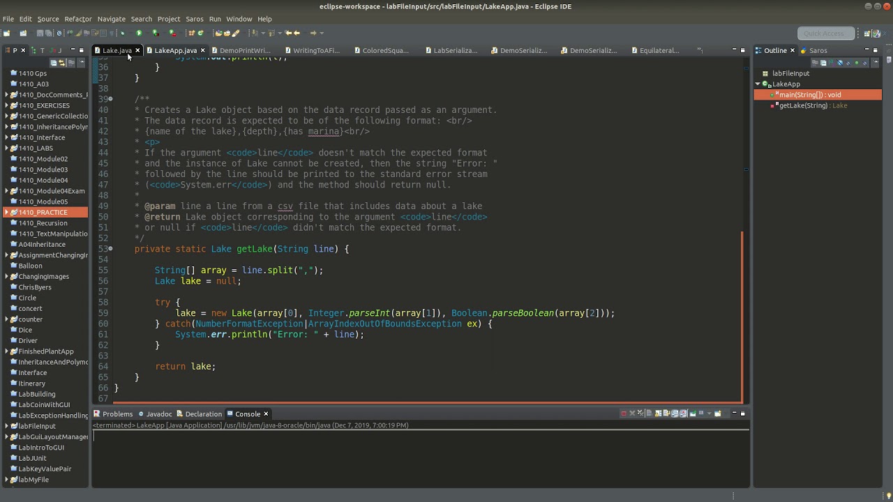 Lab Reading From A File Youtube