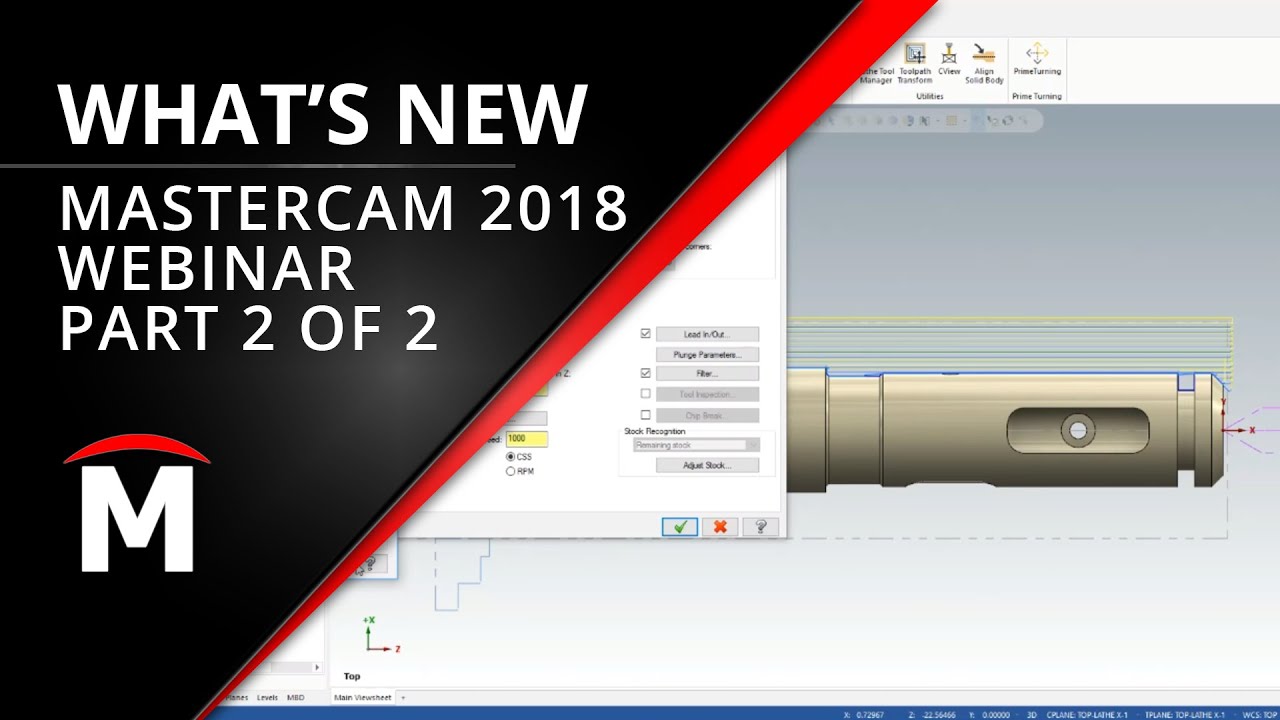 Mastercam 2018 Rollout Webinar Part 2 Youtube