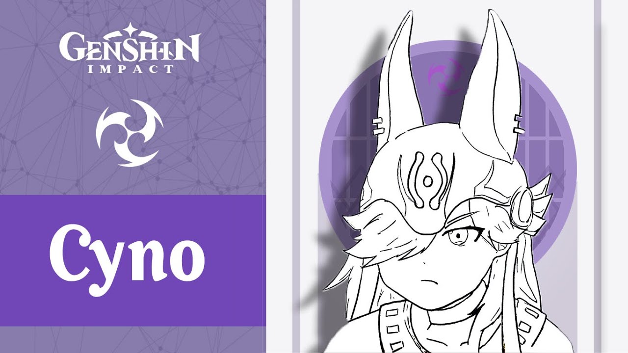 How To Draw Cyno Genshin Impact Youtube