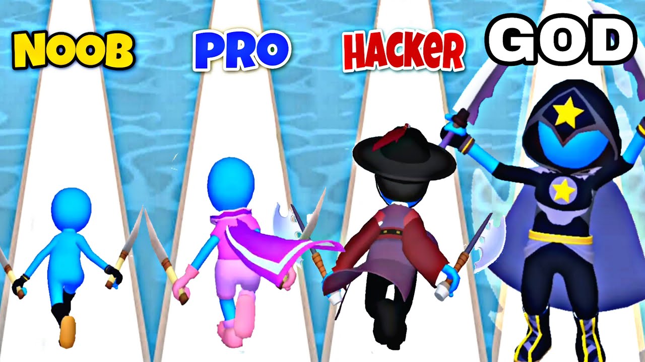 Noob Vs Pro Vs Hacker Vs God In Solo Leveling Youtube