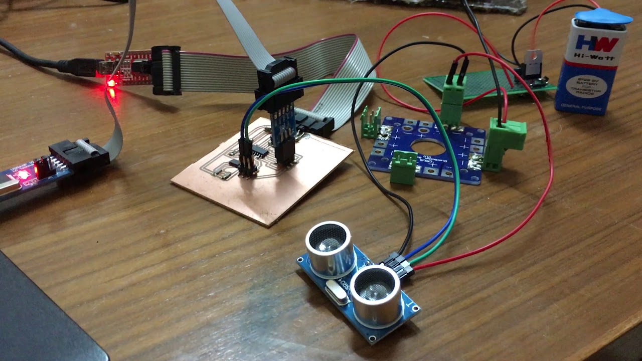 Ultrasonic Sensor With Attiny44 Youtube