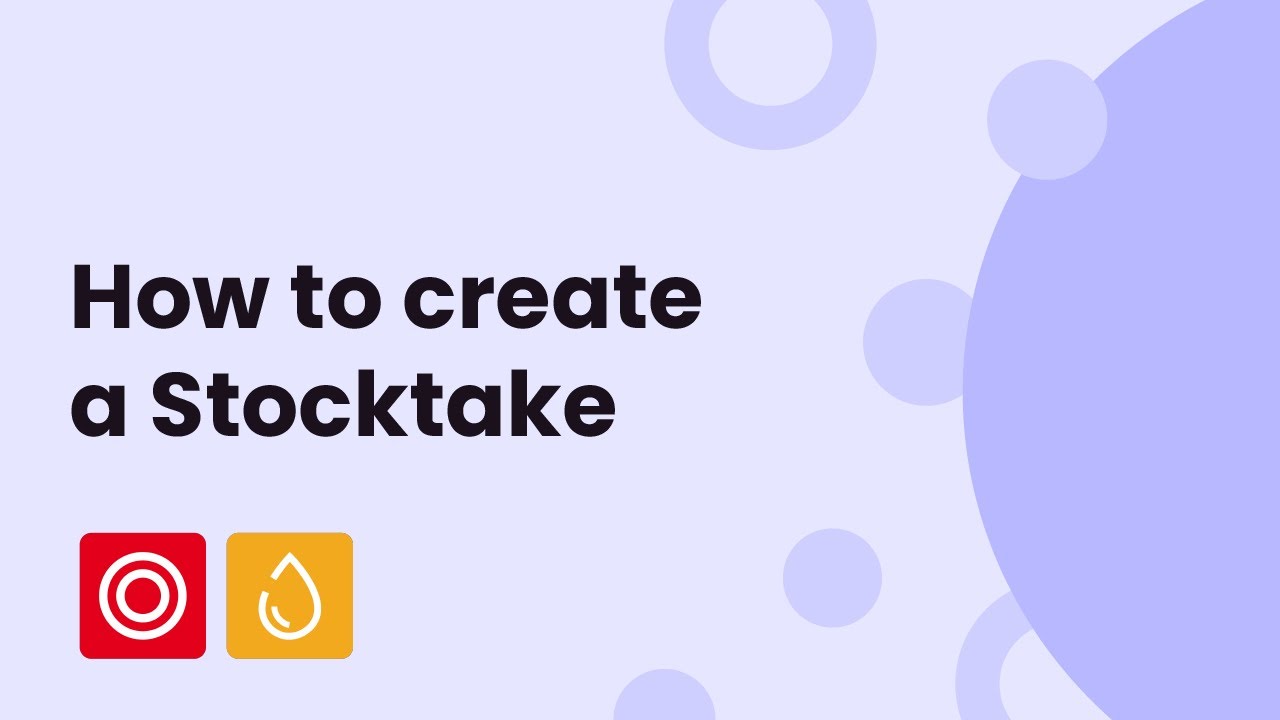 How To Create A Stocktake Youtube
