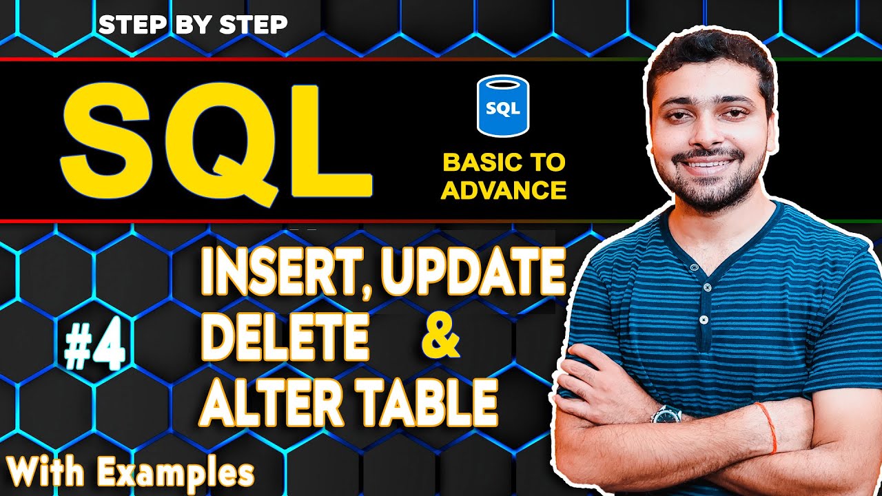 Insert Update Delete Alter Table In Sql With Example Sql Tutorial
